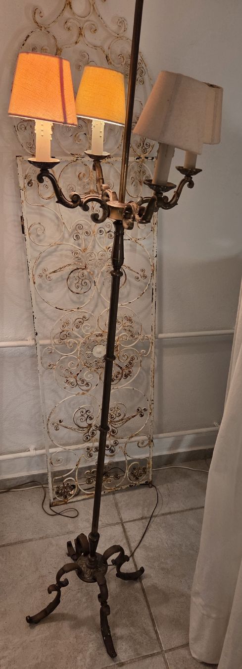 Stehlampe aus Eisen, muss vom Fachmann repariert werden (Defekt) in ...