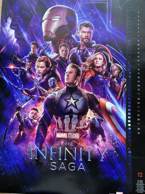 Marvel Filmplakate Kalender 2024 (Gebraucht) in Chur für CHF 8 – mit ...
