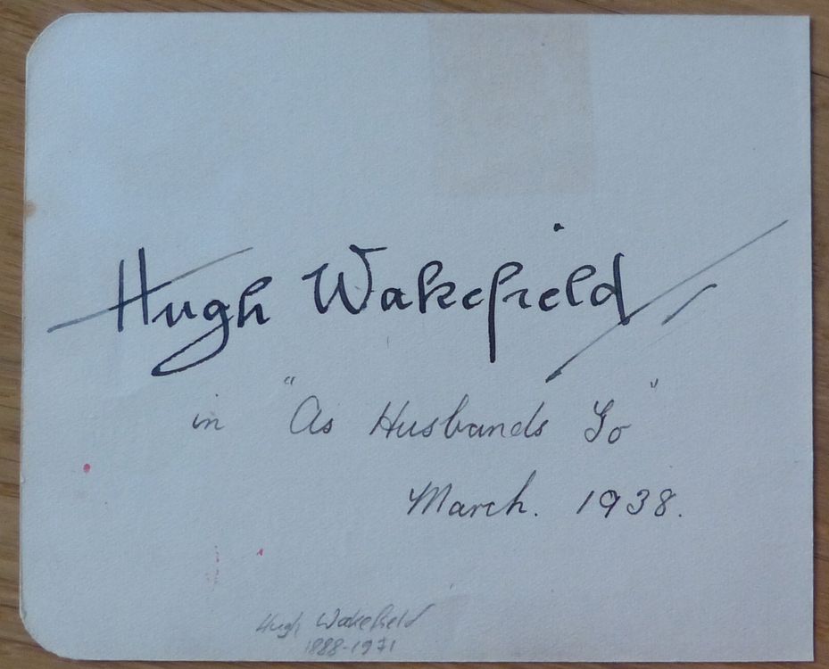 Hugh Wakefield (1888-1971) Schauspieler - Autogramm (Gebraucht) in ...