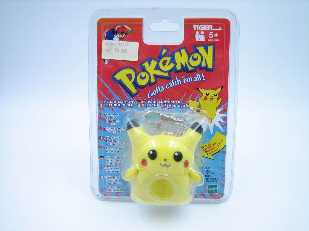 Original Pokémon Pikachu Plüsch Clips Schlüsselanhänger | Kaufen auf ...
