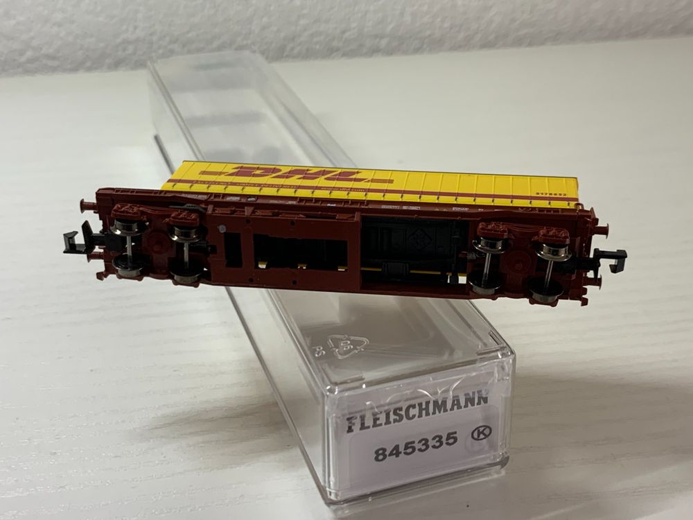 Taschenwagen RailCombi mit Lkw Trailer DHL FLEISCHMANN N (Neu und ...