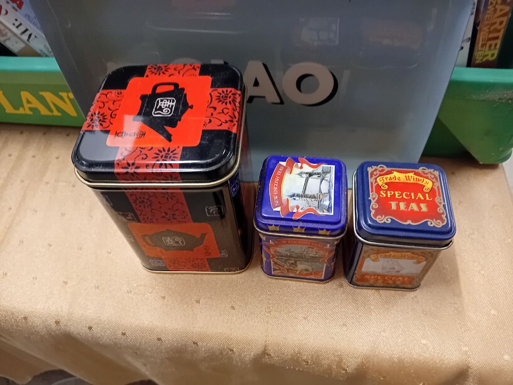 3 Sammler Teedosen Blechdosen Vintage Deko Aufbewahrung | Kaufen auf ...