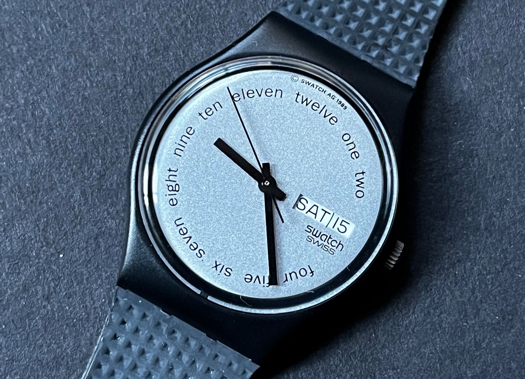 Swatch The Burglar GB717 1990 - neuwertig (Neu (gemäss Beschreibung ...