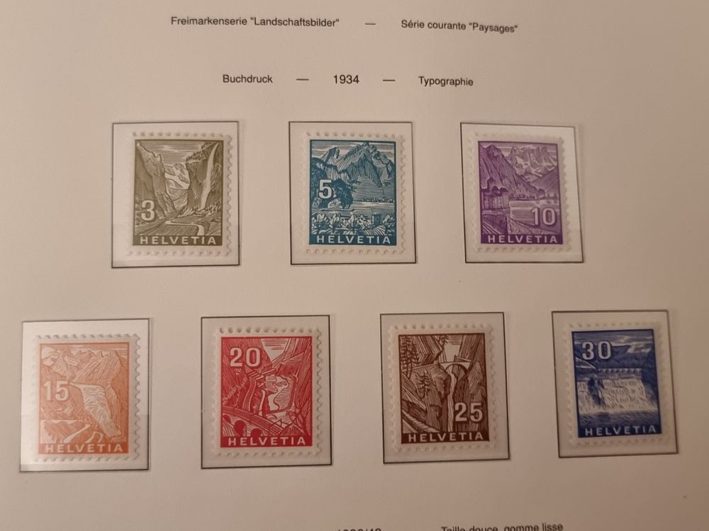 1934 194-200** SBK Fr. 160.-- (Neu (gemäss Beschreibung)) in Monte Carasso für CHF 12 – mit ...