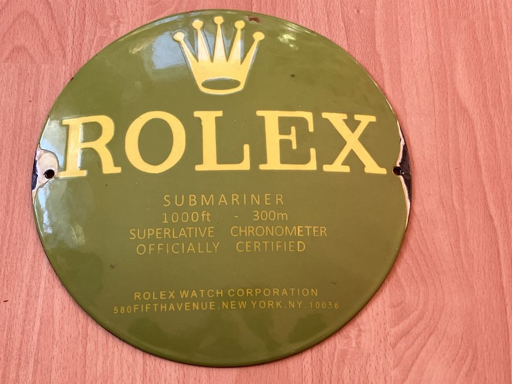 Rolex Emailschild Reklame | Kaufen auf Ricardo