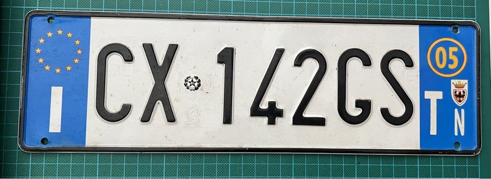 Autonummer Italien 1 Stk (Gebraucht) in für CHF 15 – mit Lieferung auf ...