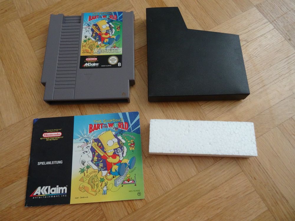 The Simpsons - Bart vs. The World NES OVP (Gebraucht) in Olten für CHF ...