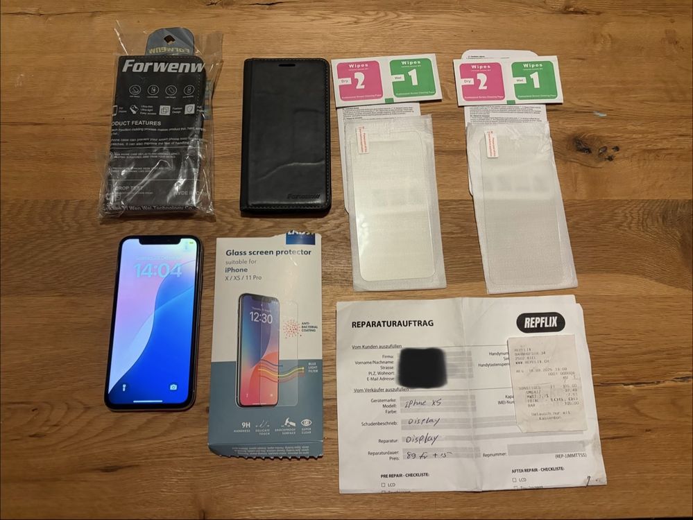 Apple iPhone XS 256GB mit neuem Display Schutzfolien Hülle (Defekt) in ...