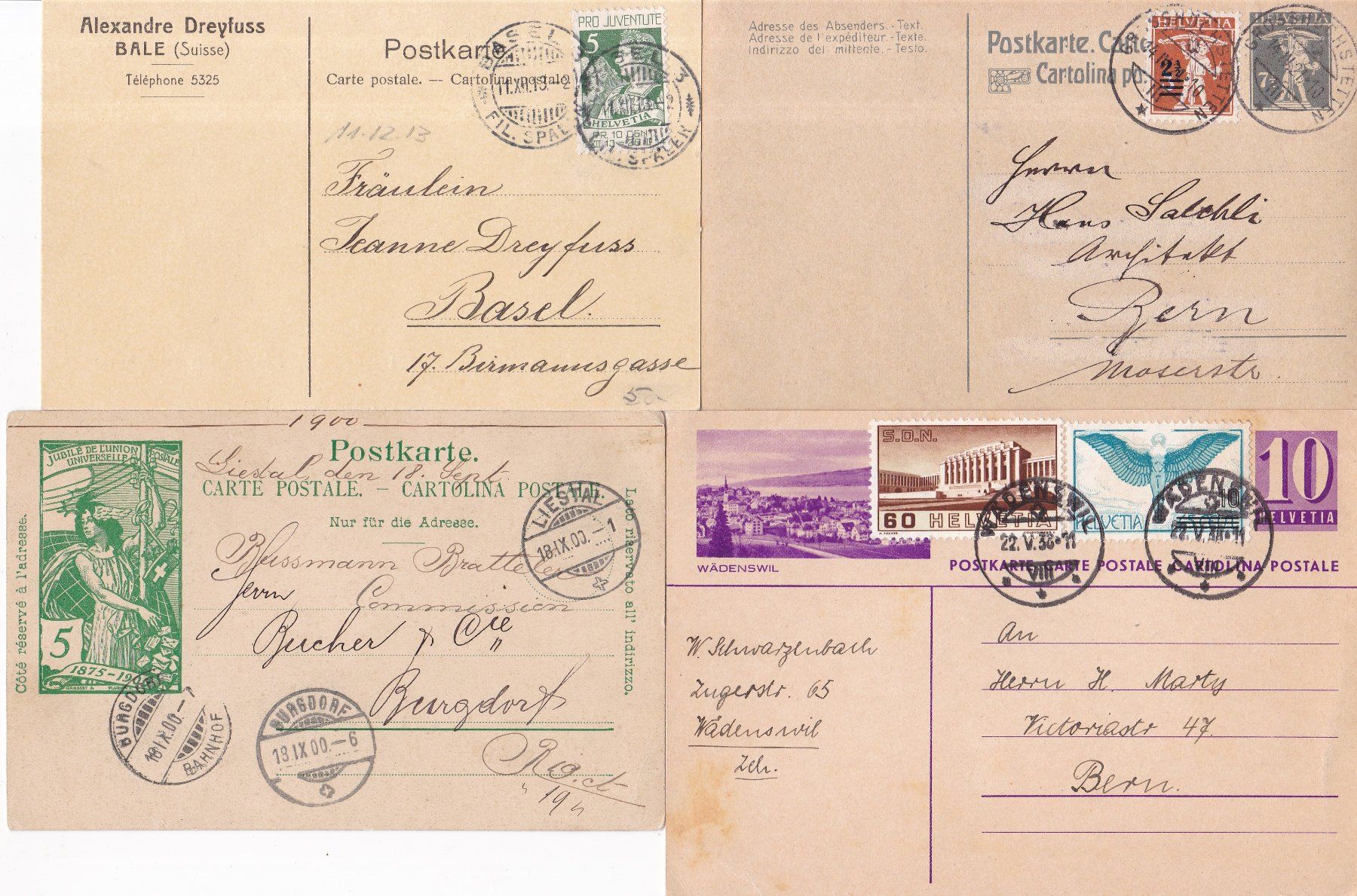 25 Stk. Alte CH Postkarten, Karten (Gebraucht) in Münchwilen AG für CHF 4 – mit Lieferung auf ...