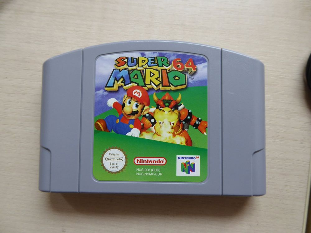 Nintendo 64 Konsole Controller Super Mario 64 Game N64 (Gebraucht) in ...