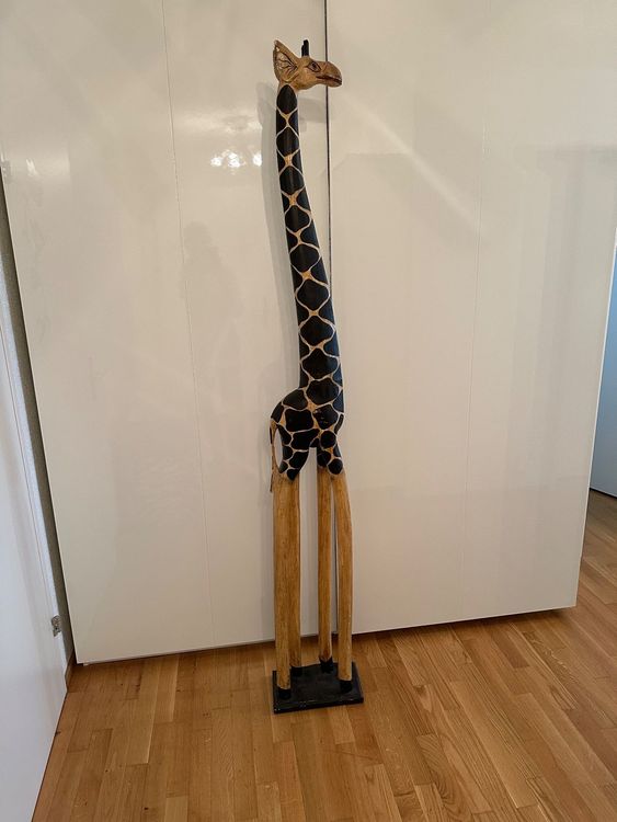 Schöne grosse Giraffe aus Holz | Kaufen auf Ricardo