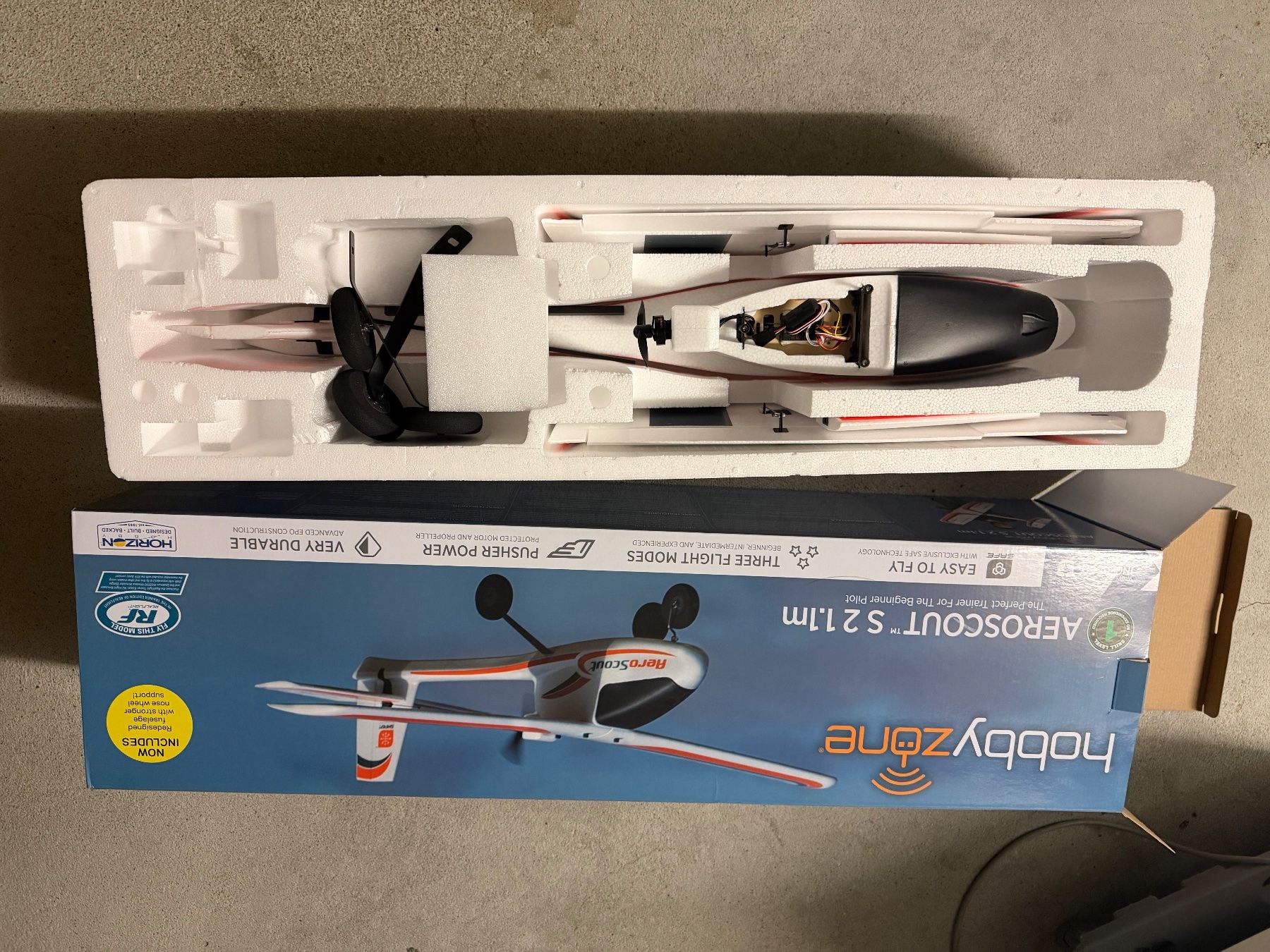 Hobbyzone AeroScout S 2 1.1m BNF Basic with SAFE (Neu (gemäss ...