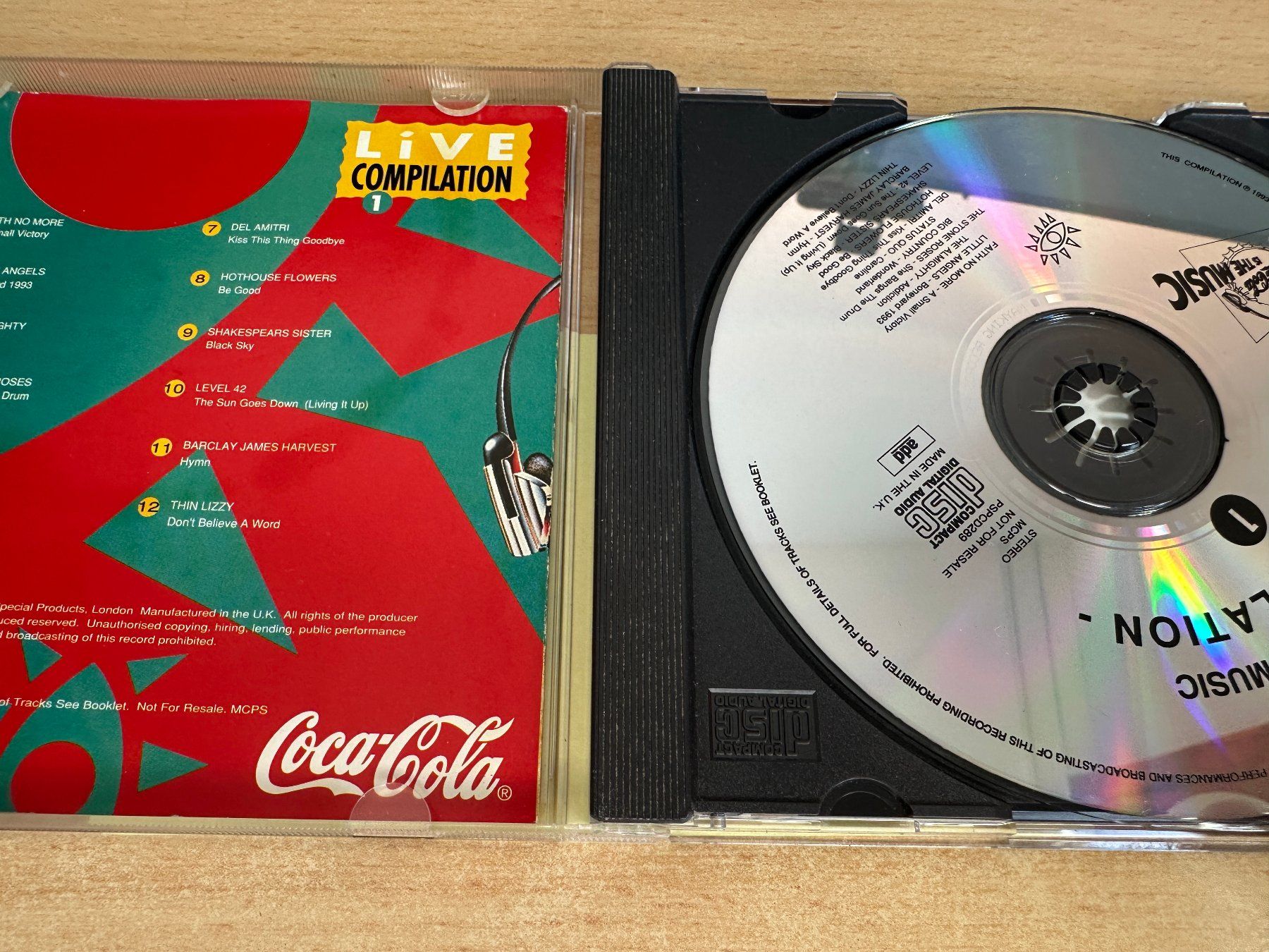 U6 Various – Coca Cola Is The Music - Live Compilation 1 (Gebraucht) in ...