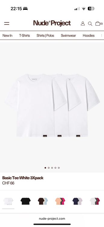 Basic Tee White 3Xpack - Nude Project - NEU (Neu (gemäss Beschreibung)) in Wädenswil für CHF 55 ...