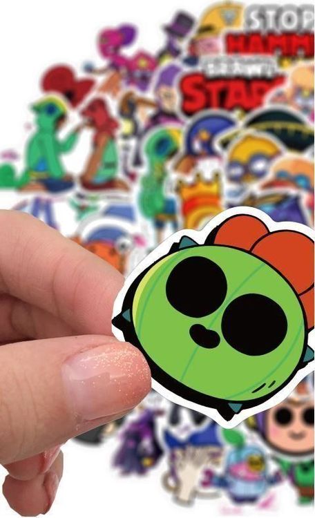 50 tlg Stickerset Brawl Stars Supercell Brawler Gems XP (Neu und ...