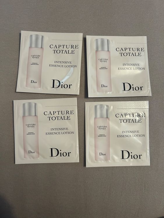 Dior Capture totale intensive essence lotion 4x samples NEW (Neu und originalverpackt) in ...
