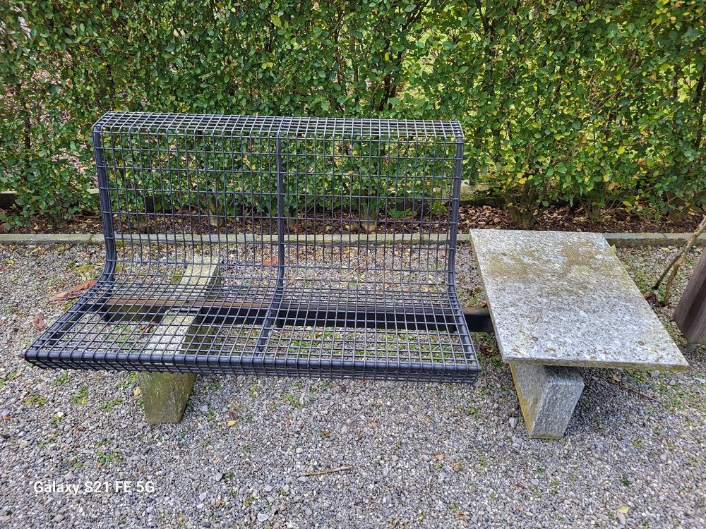 Vintage Design-Bank (Italien, 60er Jahre) für Gartenbereich (Gebraucht ...