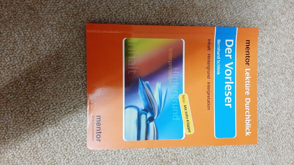 Lektüre Durchblick - Erläuterungen für "Der Vorleser" (Gebraucht) in für CHF 1 – mit Lieferung ...