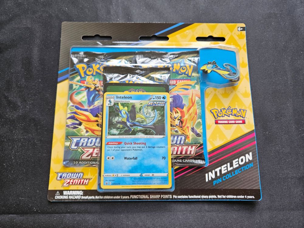Pokémon Crown Zenith Pin Collection Inteleon (EN) | Kaufen auf Ricardo
