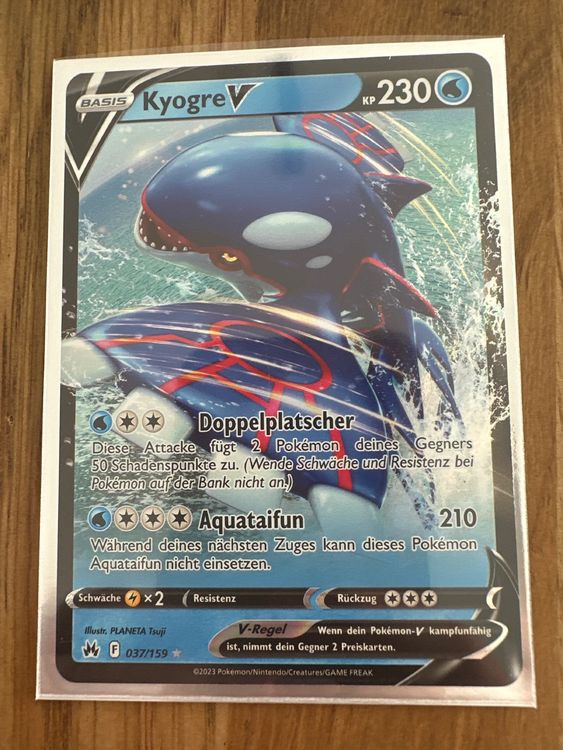 Kyogre V 037/159 DE Zenith der Könige | Kaufen auf Ricardo