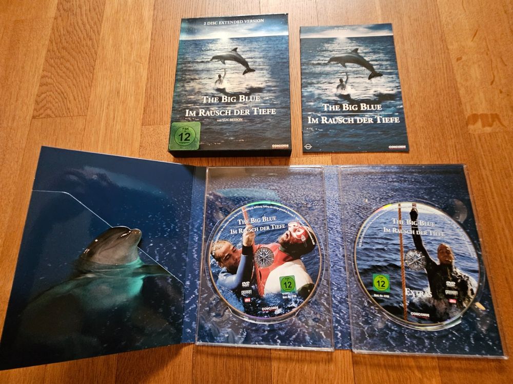 2 DVDs The big Blue Im Rausch der Tiefe Luc Besson Tauchen (Gebraucht ...
