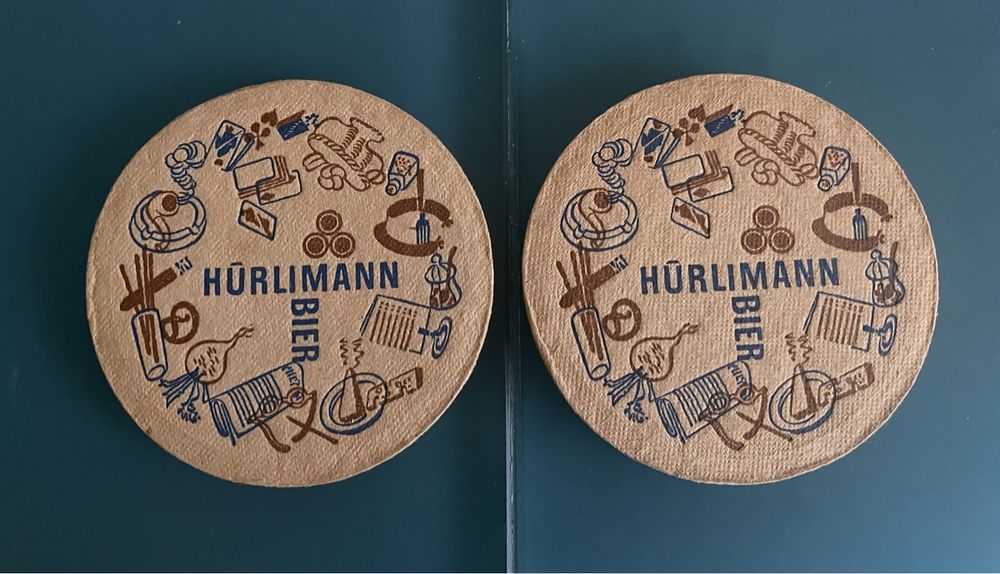 Bierdeckel Hürlimann, aus Karton, alt | Kaufen auf Ricardo