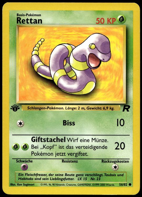 Rettan 56/82 Pokémon Team Rocket 1.Edition ab 1.- (Neu (gemäss ...