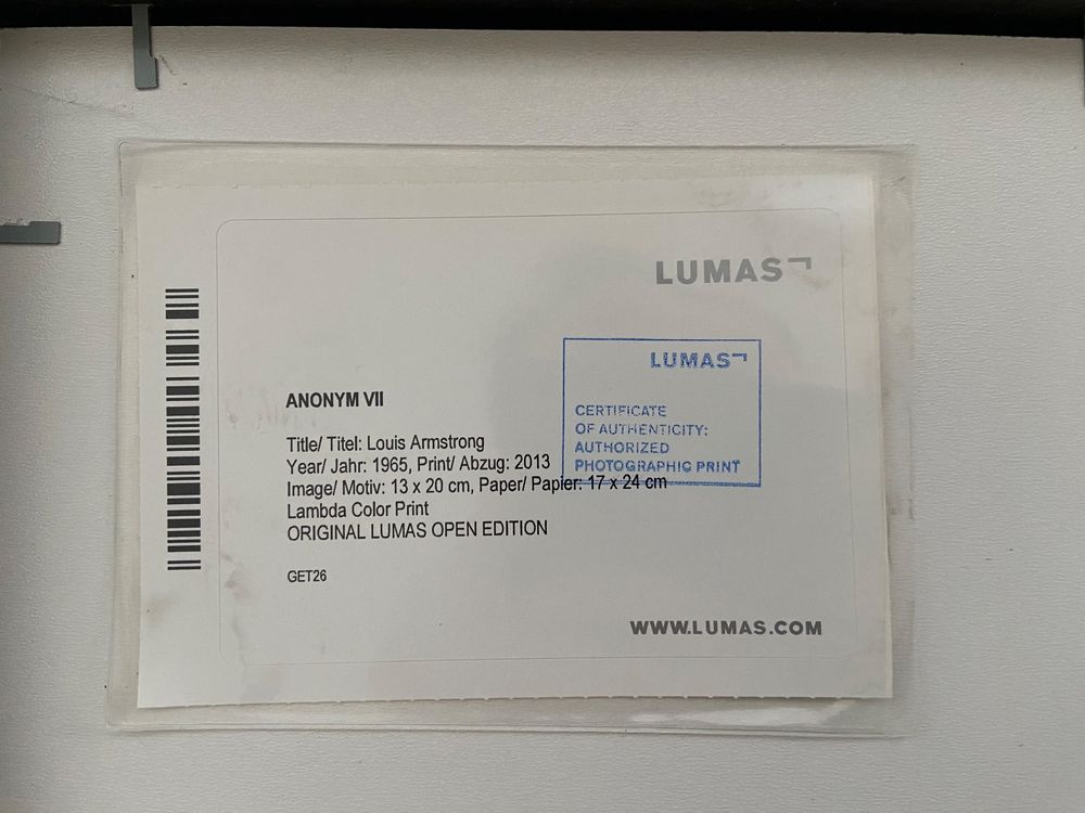 LUMAS Bild: LOUIS ARMSTRONG | Kaufen auf Ricardo