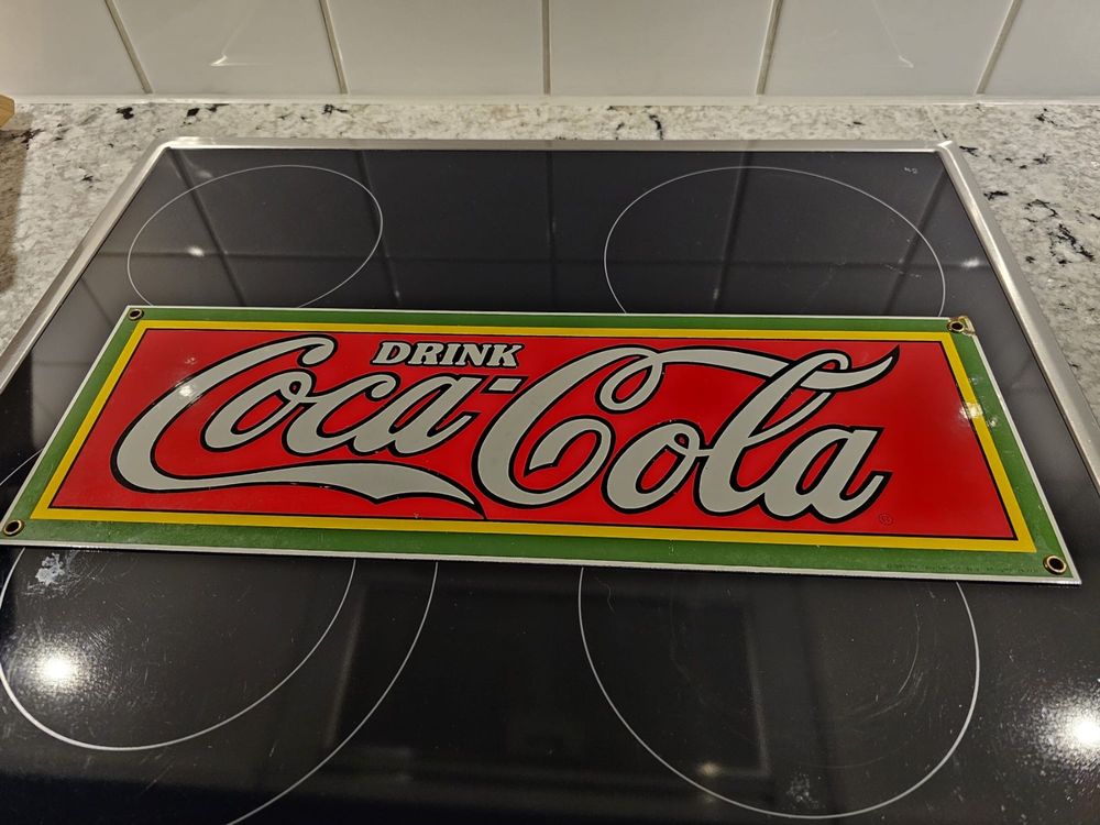 Original Coca-Cola Emailschild, (Gebraucht) in Zürich für CHF 40 – mit ...