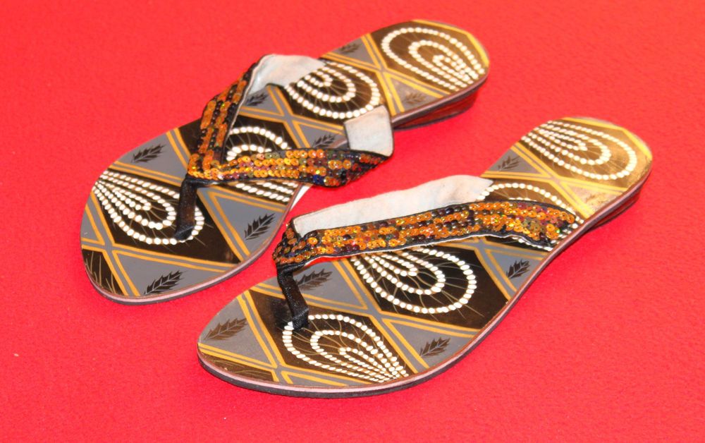 Neue Sandale Slipper Zehentrenner HAVANNA Gr. 39 mit Leder (Neu und originalverpackt) in ...