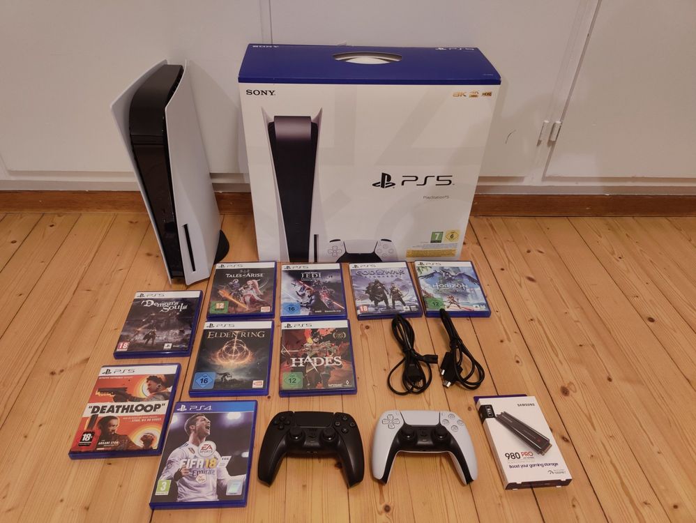 PS5 Disc Version mit 2 Controller, 3 Spiele & 1 TB Speicher | Kaufen auf Ricardo