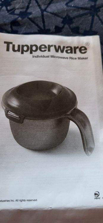 Tupper Kleiner Reiskocher 550 ml für die Microwelle für 1 P. (Neu und originalverpackt) in für ...