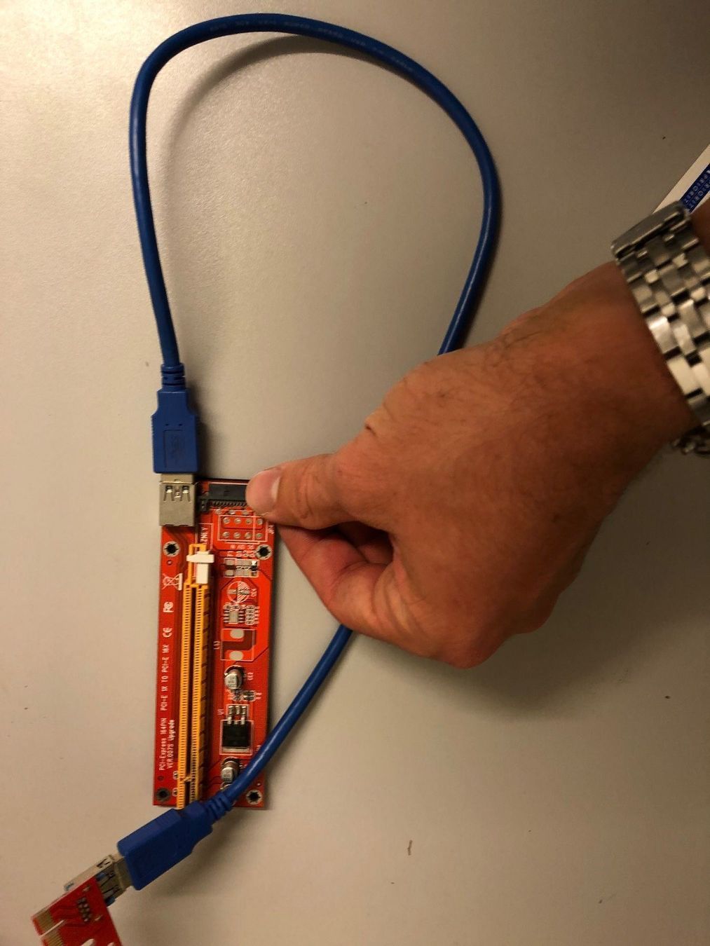 PCIE riser INKL. Usb zu PCI kabel (Gebraucht) in Baar für CHF 9 – mit ...
