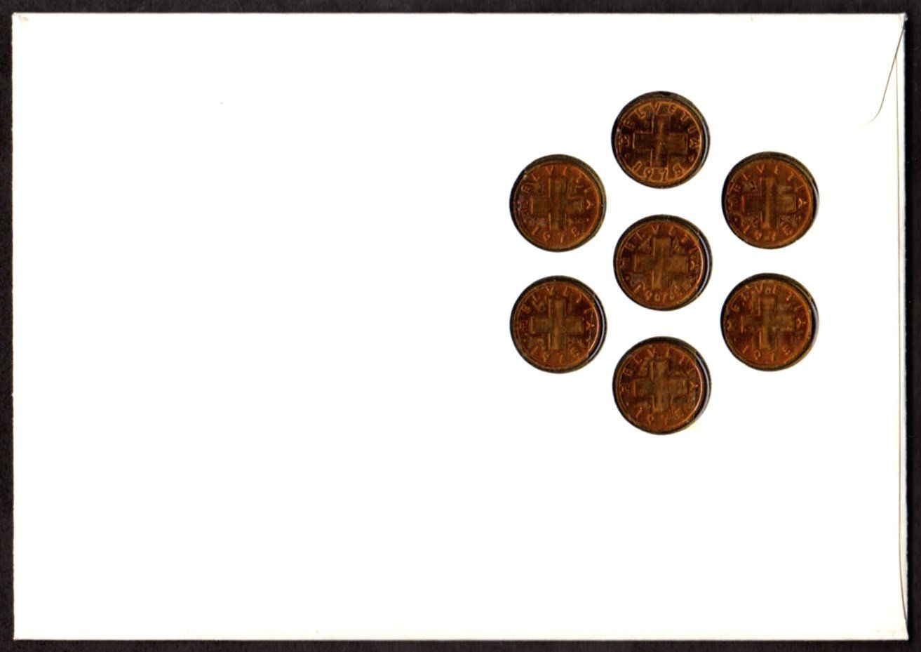 Numis, Sieben Glücks-Rappen vom 7.7.77 (Gebraucht) in Walzenhausen für ...