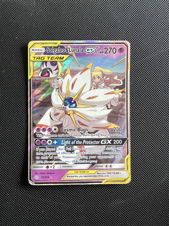 🇬🇧 Solgaleo & Lunala GX - 075/236 - Cosmic Eclipse (Gebraucht) in La ...