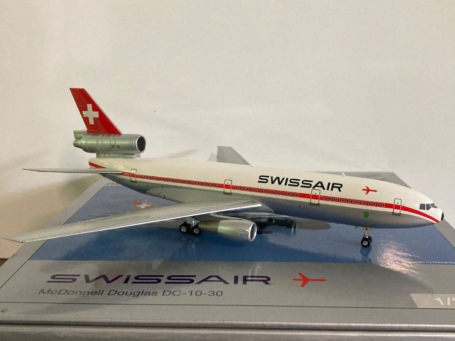 Swissair DC-10-30 (HB-IHA) "St.Gallen", 1:200, Herpa, selten (Neu und ...