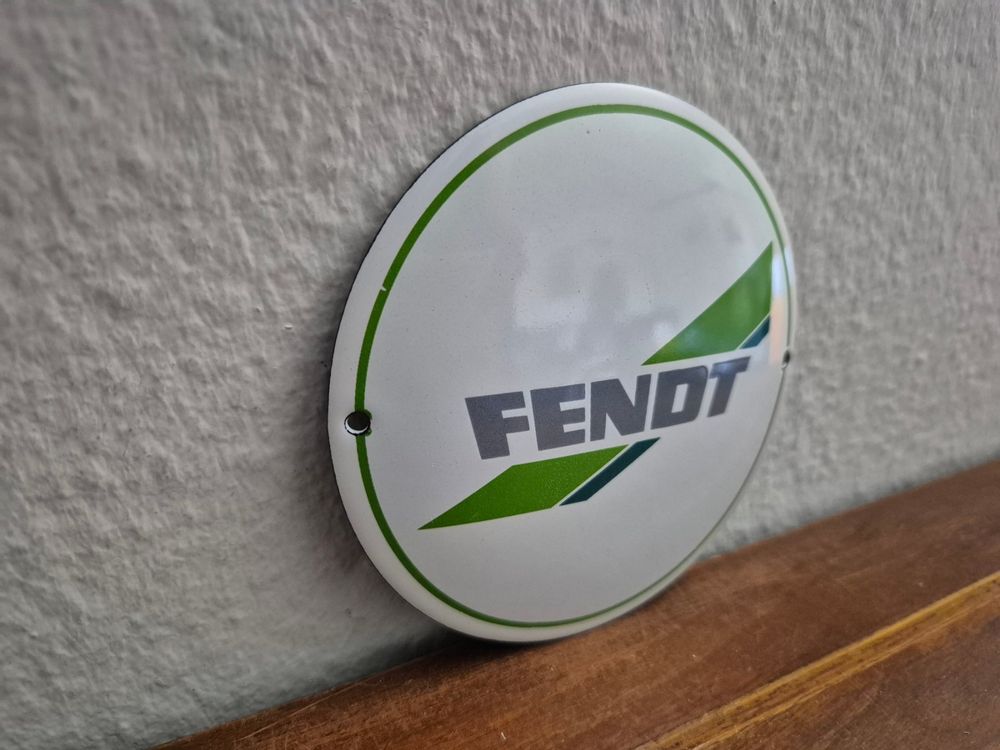 Emailschild Fendt Traktor Logo Schlepper Emaille Schild Deko (Neu ...