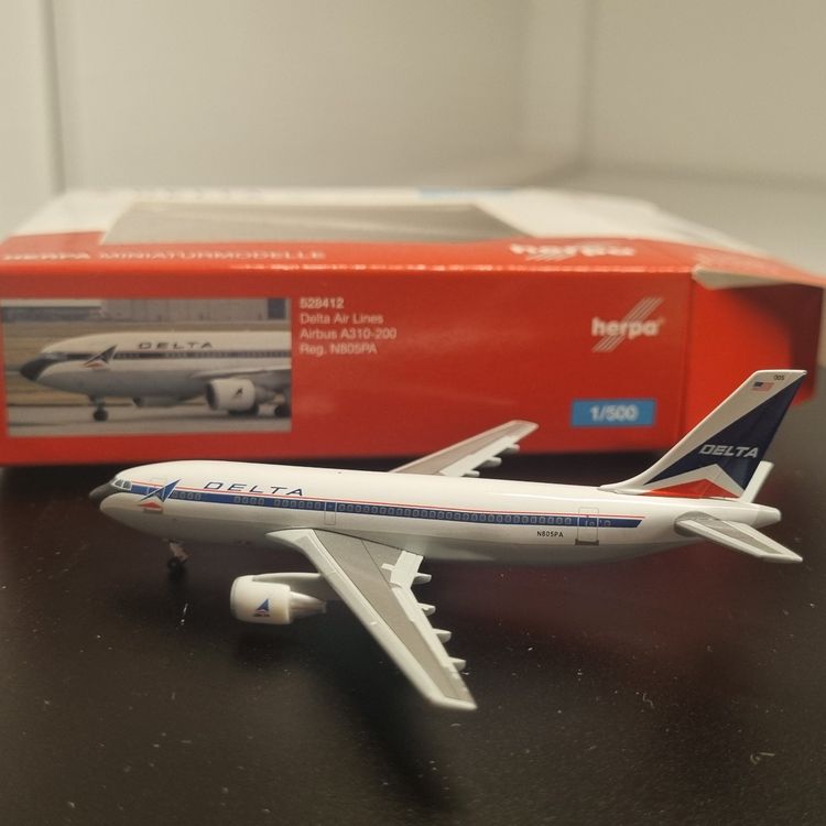 Herpa Delta Airbus A310-200 1:500 Model Flugzeug (Neu (gemäss Beschreibung)) in Männedorf für ...
