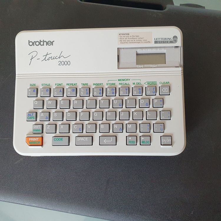 P-touch 2000 Brother Beschriftungssystem | Kaufen auf Ricardo