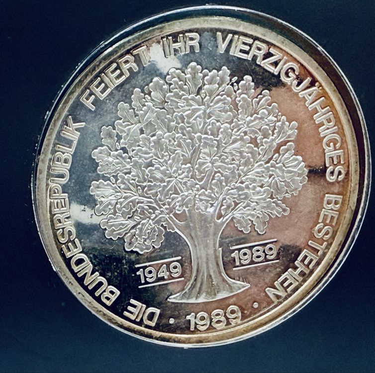 BRD 5 DM Gedenkmünze 1989 "40 Jahre BRD" Top Zustand! (59) (Gebraucht ...
