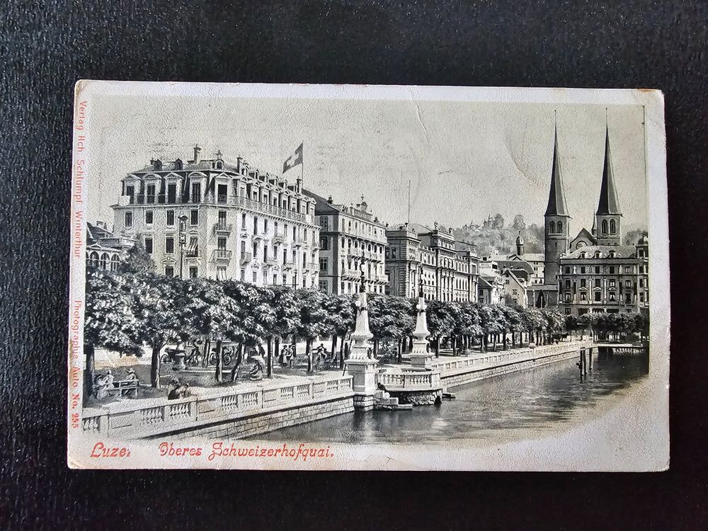 PK Postkarte Hotel Schweizerhof Luzern (Gebraucht) in Dallenwil für CHF 5 – mit Lieferung auf ...