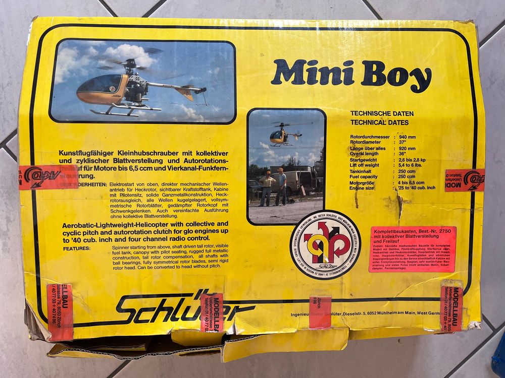 Heli Oldie Schlüter Mini Boy (Gebraucht) in Mühlau für CHF 200 – mit ...