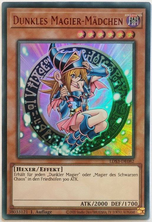 Yu-Gi-Oh! Dunkles Magier Mädchen, LDS3 (Ultra Rare - rot) | Kaufen auf ...