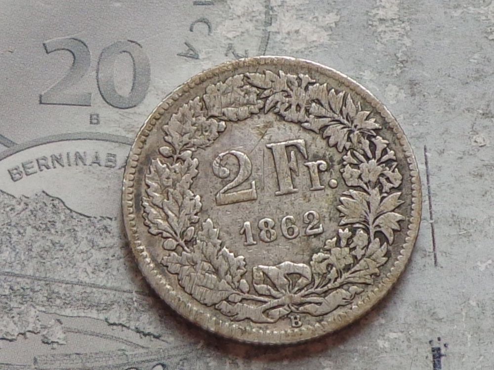 2 Fr. 1862 B - Rare (Gebraucht) in Pully für CHF 26 – mit Lieferung auf Ricardo kaufen