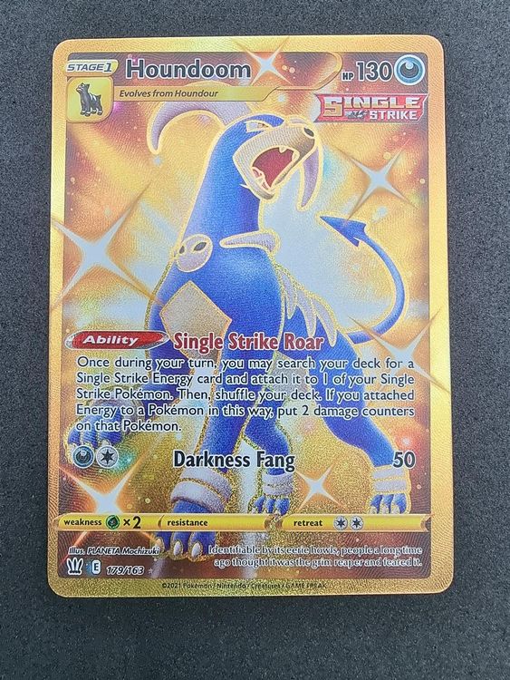 Pokemon Houndoom 179/163 GOLD /Ab 50.- (Neu (gemäss Beschreibung)) in ...