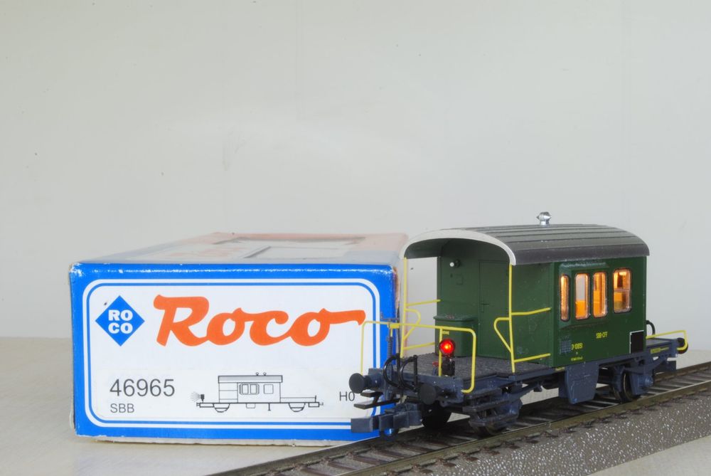 Roco 46965 Güterzugbegleitwagen mit Innen und Schlusslicht (Gebraucht ...