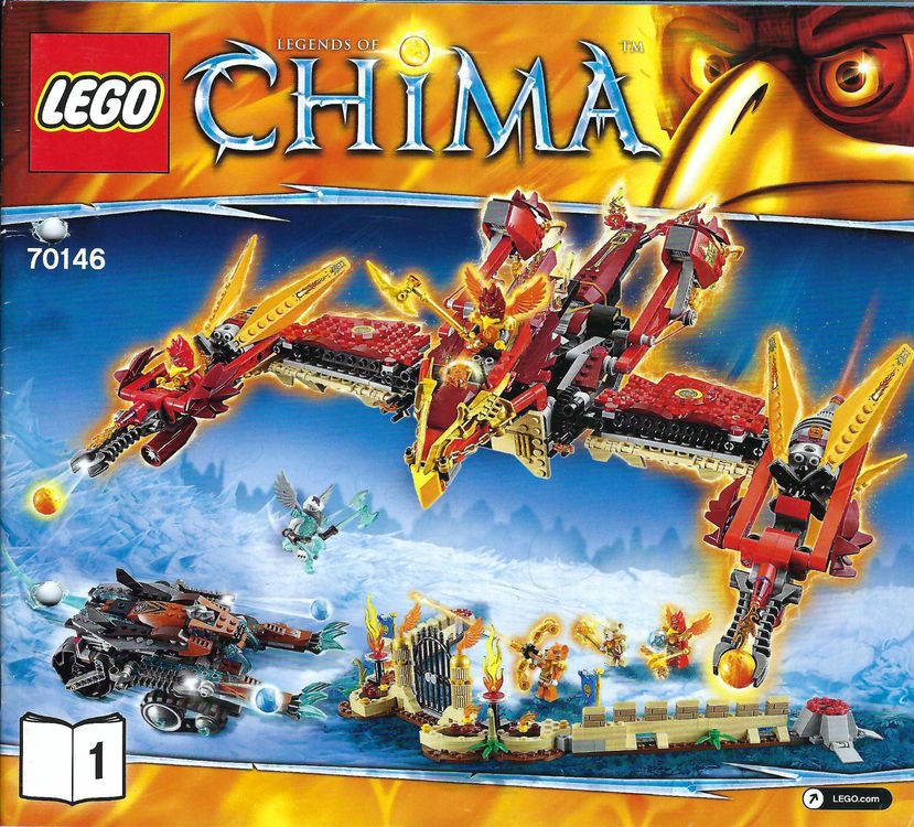 LEGO® 70146 Legends of Chima - Flying Phoenix Fire Temple (Neu (gemäss ...