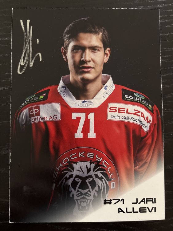 Signierte Sammelkarte Jari Allevi #71 EHC Winterthur (Gebraucht) in ...