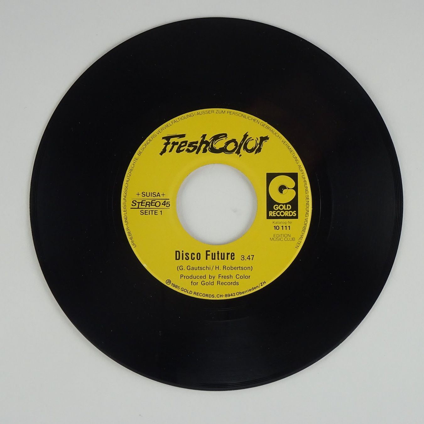 Fresh Color [CH] - Disco Future b/w Club Version (Gebraucht) in Muhen ...