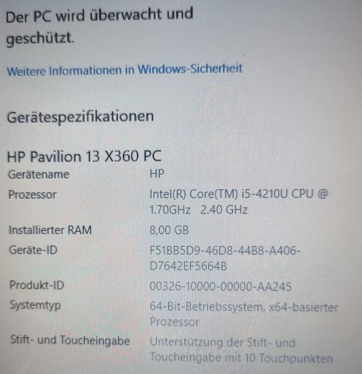 HP Pavilion 13 X360 PC Phablet | Kaufen auf Ricardo